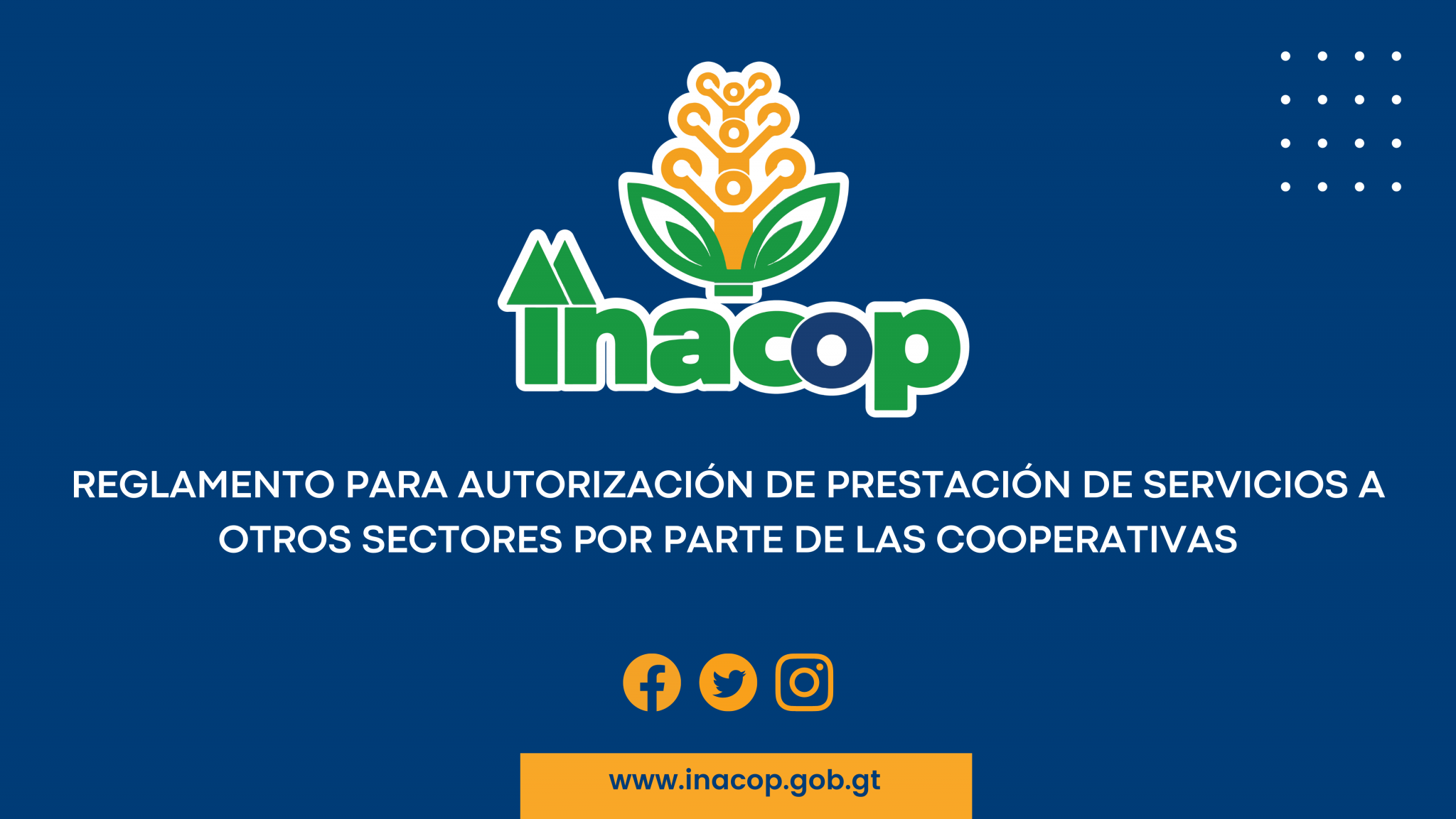 El Instituto Nacional de Cooperativas, al sector cooperativo informa ...